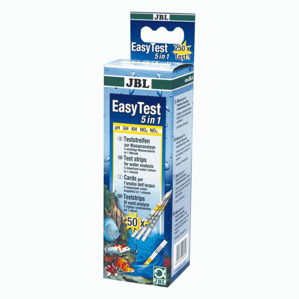 AQUARIUM ACCESSORIES : JBL EasyTest 5 in 1 Strips Measures ...