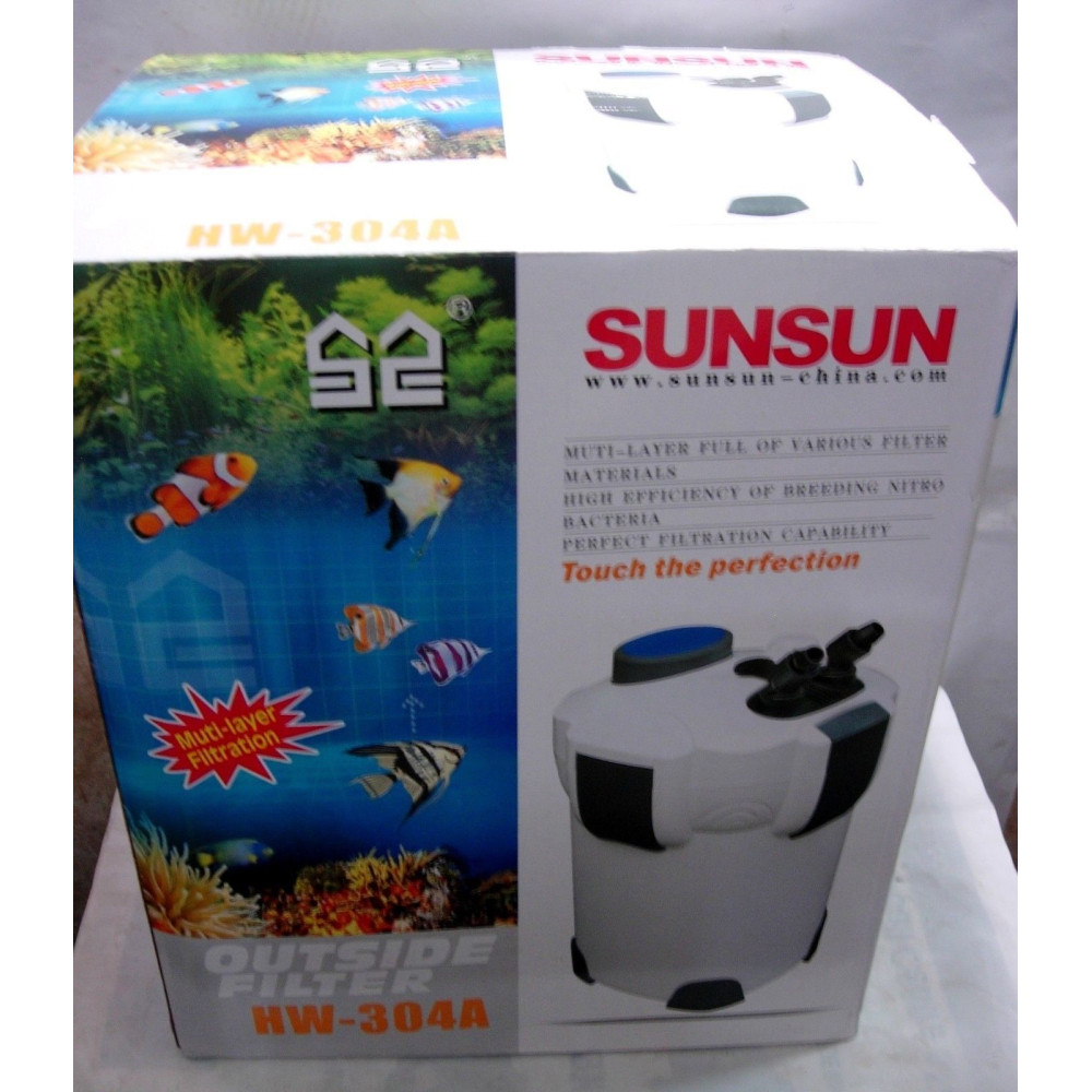 SUNSUN HW-304A 5-STAGE EXTERNAL CANISTER FILTER - 525 GP ...